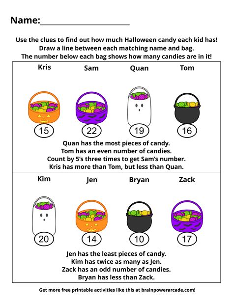 Math Logic Puzzles Brainpower Arcade