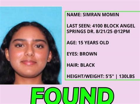 Simran Momin Vanishes In Sugar Land News Latest Update Technology