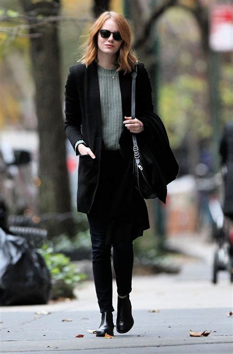 Emma Stone Casual Style New York City 11182015 • Celebmafia