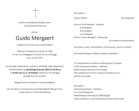 Guido Mergaert 11012024 In Gedachten