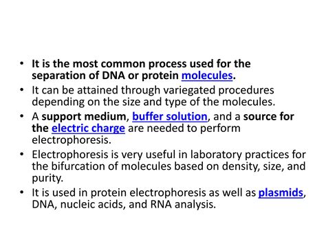 Electrophoresis And Its Working Principles Pptx