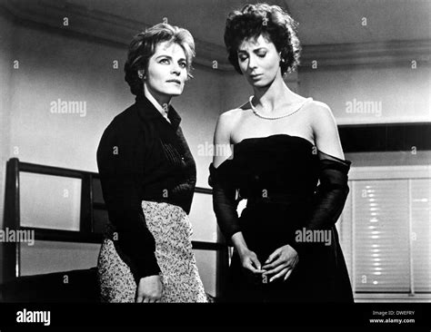 Viveca Lindfors And Rita Gam On Set Of The Film No Exit Directed By