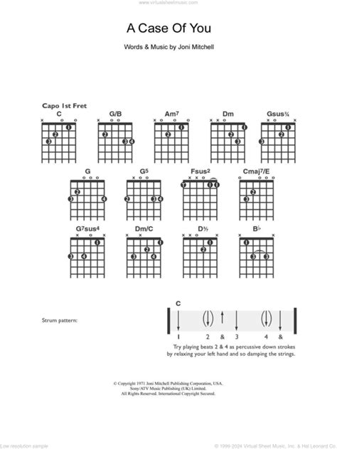 Joni Mitchell Guitar Chords