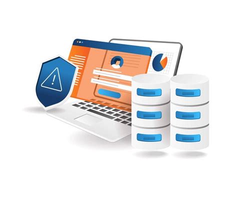 Premium Vector Personal Data Account Database Security Warning