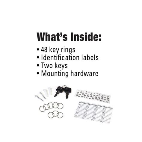 48 Hook Locking Metal Key Storage Cabinet