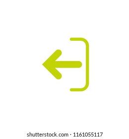 Exit Logout Log Off Icon Isolated Stock Vector Royalty Free 1161055117 Shutterstock