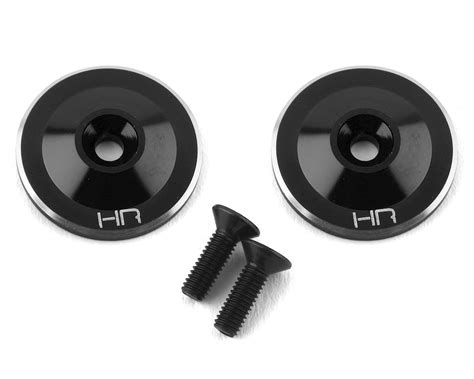 Hot Racing Aluminum Large Wing Buttons Black 2 Hraaon40u01 Rc Car