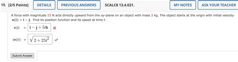 solved 15 [2 5 points] details previous answers scalc8