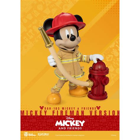 Mickey And Friends Mickey Mouse Fireman Dah 103 Dynamic 8 Ction Heroes Action Figure
