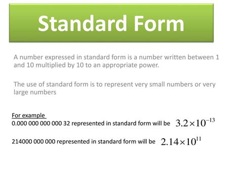 Ppt Standard Form Powerpoint Presentation Free Download Id3169305