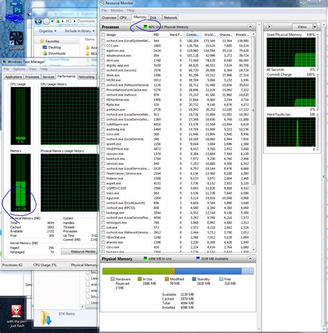 win 7 x64 memory leak computer idles with 1 5gb of ram use