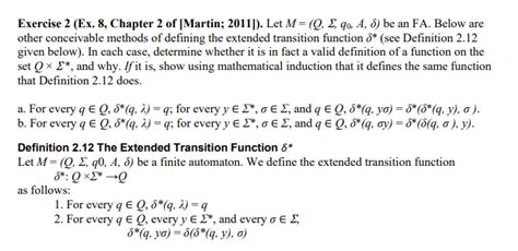 Solved Exercise 2 Ex 8 Chapter 2 Of Martin 2011 Let