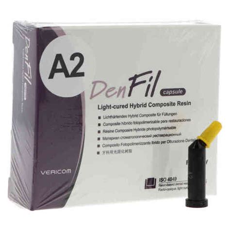 Vericom Denfil Composite Capsules Pk20 Landl Dental Products