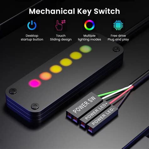 Verilux® Desktop Computer Power Switch Pc Power Switch Extension Kit Verilux