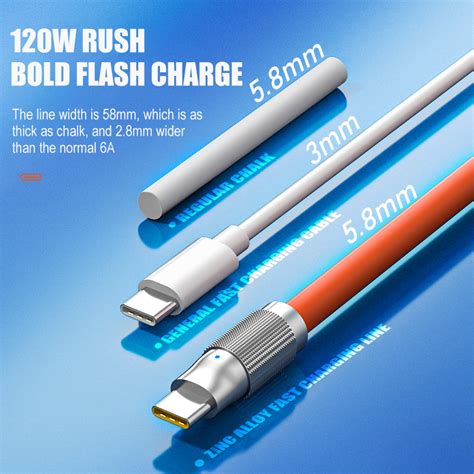 Super Fast Charging Silicone Usb To Type C Data Cable Caiden