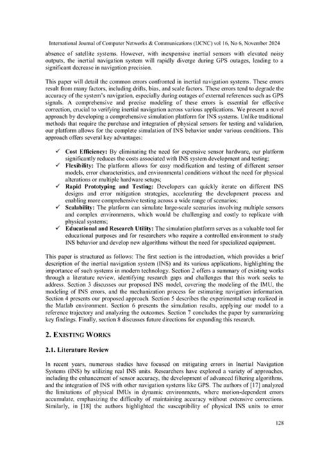 Modeling Low Cost Inertial Navigation Systems And Their Errors Pdf