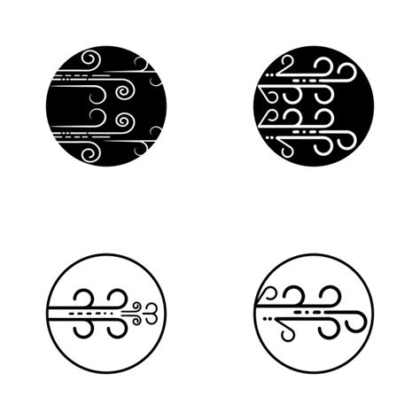 Premium Vector Wind Vector Icon Design Illustration Template