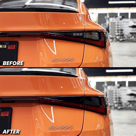 Tail Light Turn Signal And Reverse Light Pre Cut Overlay Smoked Tint F