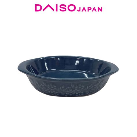 Daiso Navy Blue Gratin Dish Plate Lazada Ph