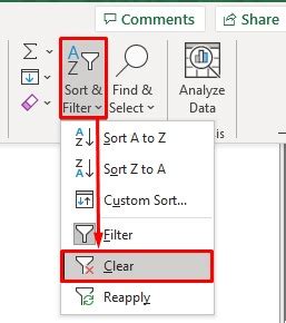 How To Remove Sort In Excel Reverting Back To The Original Dataset Earn And Excel