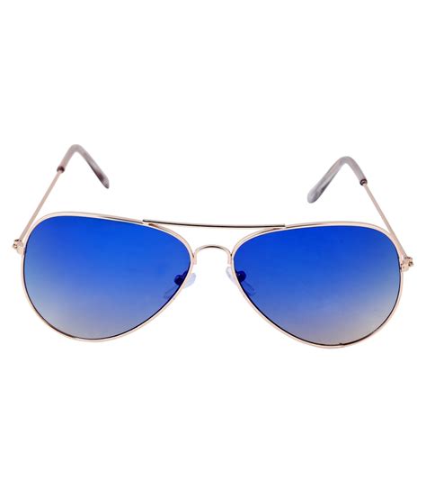 Blue Aviator Sunglasses