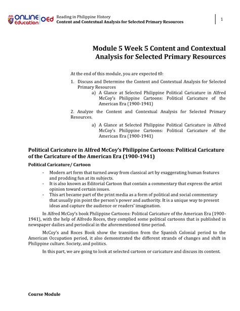 Lesson 5 Content And Contextual Analysis Of Selected Primary Sources Ii
