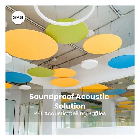 Polyester Fibre Cloud Panel Circular Acoustic Ceiling Panels Thickness