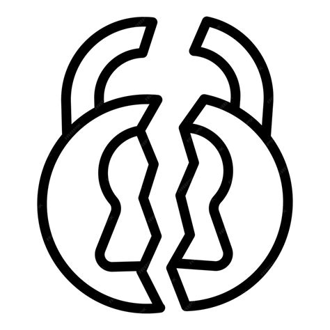 Premium Vector Unlock Cyber Padlock Icon Outline Vector Hacker Crime Online Security