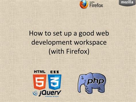 Web Development Work Space Ppt