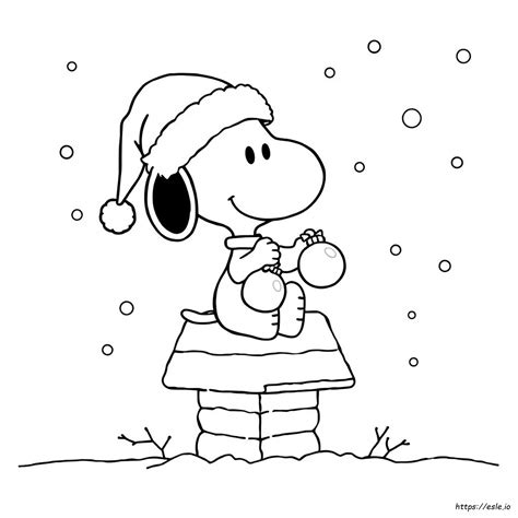 Snoopy Christmas Coloring Pages Pdf Free Download