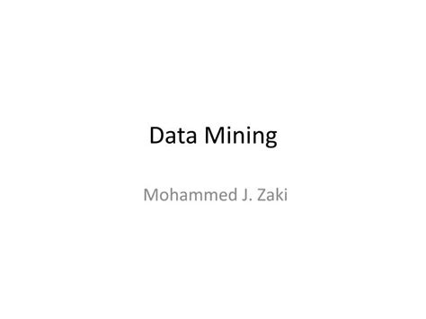 PPT Data Mining PowerPoint Presentation Free Download ID 2387489