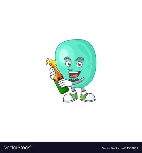 Mascot Cartoon Design Staphylococcus Aureus Vector Image