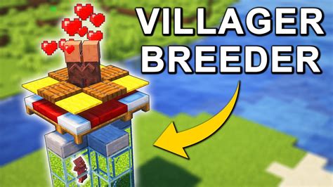The Easiest Villager Breeder In Minecraft 121 Tutorial Youtube