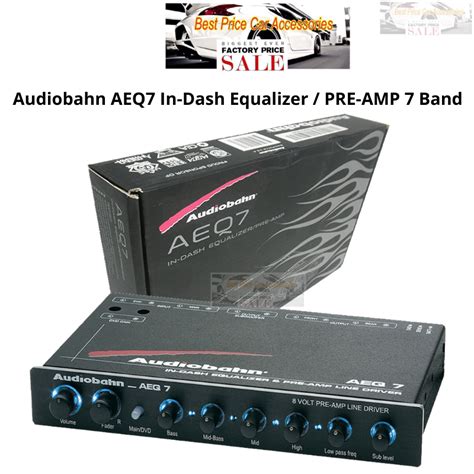 Audiobahn Aeq7 In Dash Equalizer Pre Amp 7 Band Lazada