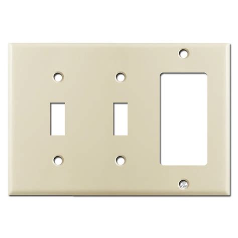 2 Toggle Duplex Switch Plate Ivory Kyle Switch Plates