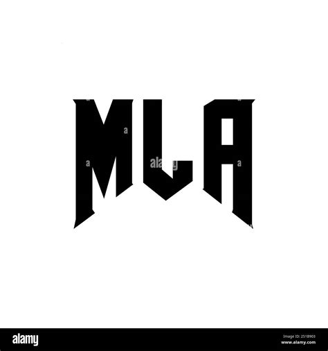 Mla Letter Logo Design For Technology Company Mla Logo Design Black