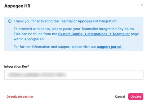 Setting Up The Teamtailor Integration Support