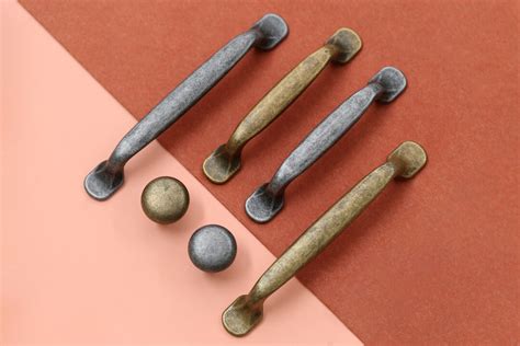 Antique Silver Antique Brass Cabinet Handles Drawer Knob Dresser Knob