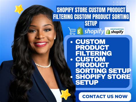 shopify store custom product filtering custom product sorting setup