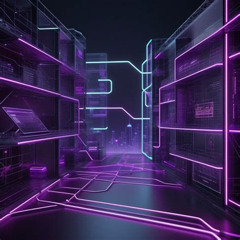 Three Dimensional Network Node Diagram With Dark Grey Background Stable Diffusion Online