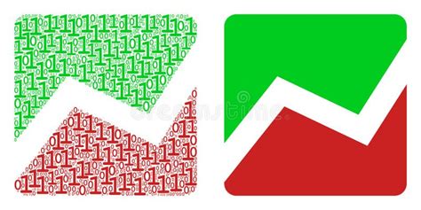 Analytics Chart Mosaic Of Binary Digits Stock Vector Illustration Of Analysis Digital 119163541