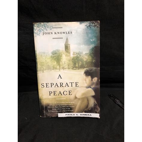 A Separate Peace By John Knowles Shopee Philippines