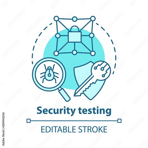 Security Testing Concept Icon Safety Audit Key Reliability And