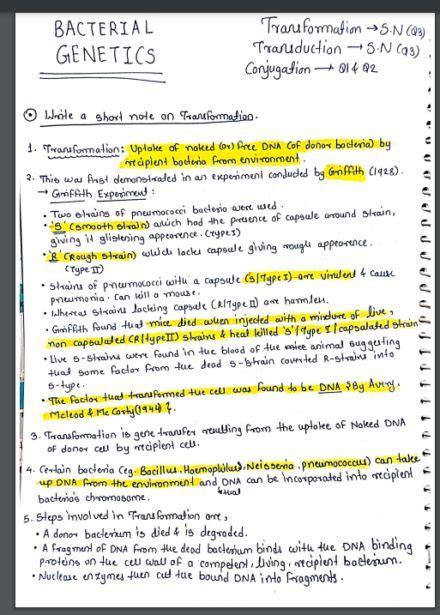 Genetics Notes Zoology 3rd Year Csir Net Handwritten Notes Pdf