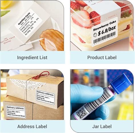 Customized Direct Thermal Label Roll And Thermal Transfer Label Sticker For Printer