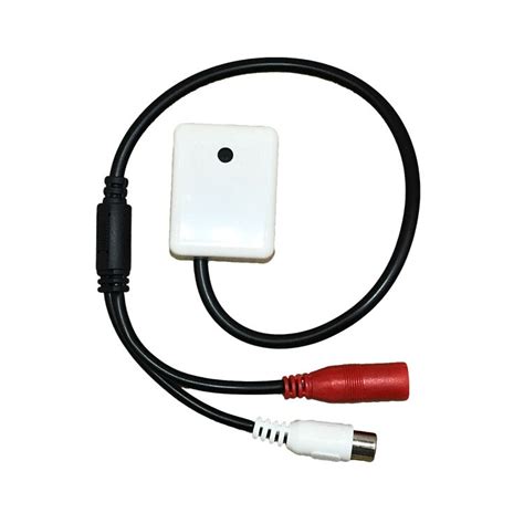 Højfølsom Mikrofon Cctv Mini Mic Rca Output Til Cc Grandado