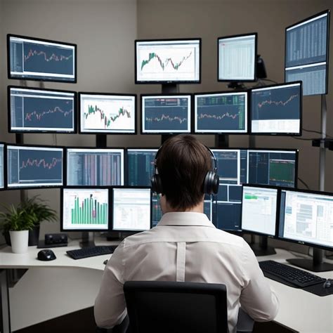 premium photo inancial analyst working on computer