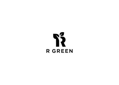 Premium Vector R Green Logo Design Vector Illustration