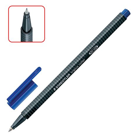 Ручка-роллер STAEDTLER (Германия) "Triplus Roller", СИНЯЯ, трехгранная ...