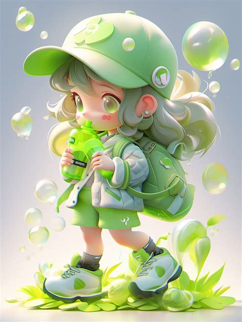 Bubble Trend Girl By Artkey On Dribbble